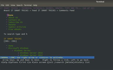How To Install Lynx Text Based Web Browser On Ubuntu Linux