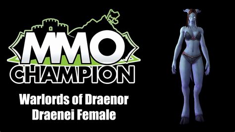 Warlords Of Draenor Draenei Female Character Model Preview Youtube