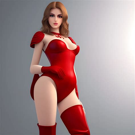 A Beautiful Woman Green Eyes Highly Detailed Face Camel Toe