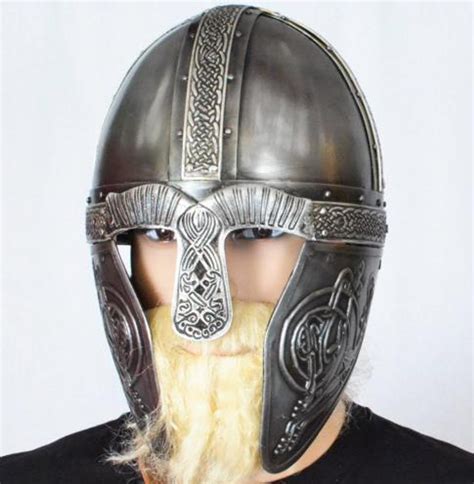 Embossed Viking Helmet Viking Shield
