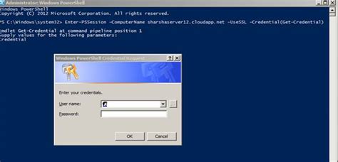 connecting to an azure virtual machine with powershell