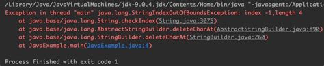 java stringbuilder deletecharat method with examples