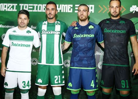 New Panathinaikos Jerseys 2022 23 Kappa Paofc Home Away And Third