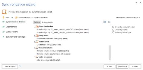 how to automatically compare and synchronize sql server database