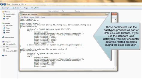 oracle and java tutorial java stored procedure youtube