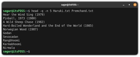 using head command in linux linux and unix