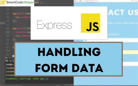 handling form data post request in express smartcodehelper
