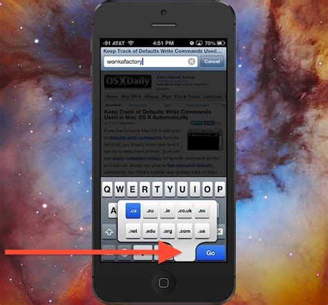 add international tld s to the quick access keyboard in safari for ios