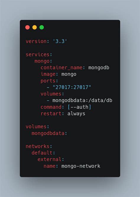 how to enable mongodb authentication with docker compose dev community