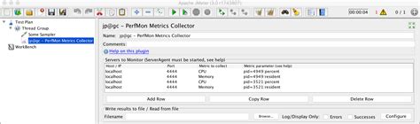 jmeter performance monitoring using perfmon plugin stack overflow