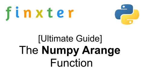 [ultimative guide] the numpy arange function simply explained youtube