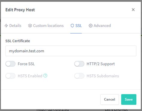ssl settings are not applied · issue 184 · nginxproxymanager nginx