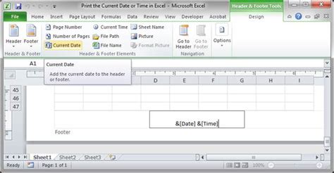 insert todays date in excel