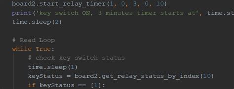 get relay status by index error python community