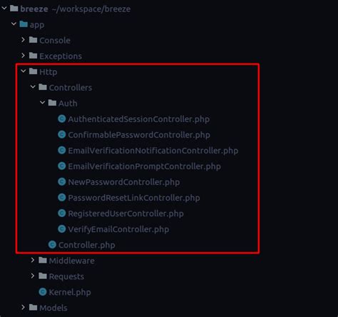 laravel authentication with breeze example