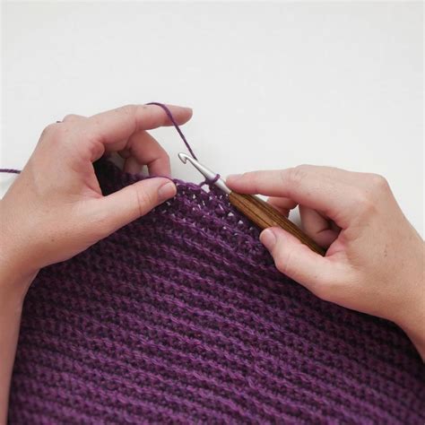 how to single crochet back loop only totally textured tuesday