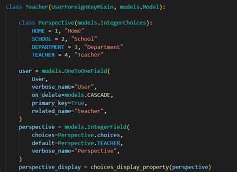 integerchoices in django models working seamlessly from the backend