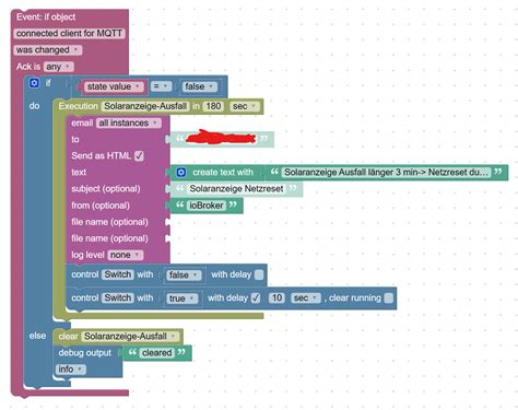 blockly script mit timeout soll shelly steckdose schalten
