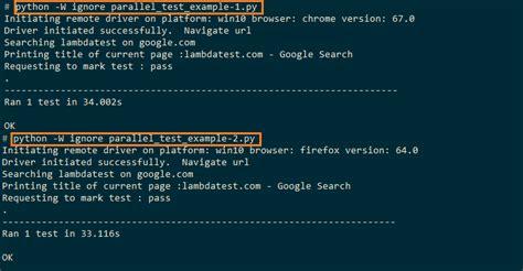 parallel testing in selenium webdriver with python using