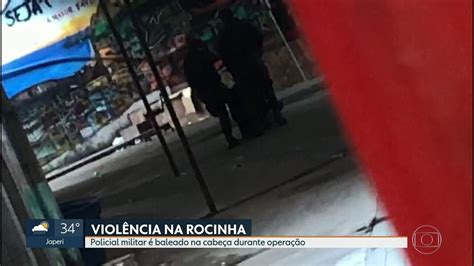 Vídeo Policial Militar é Baleado Na Cabeça Durante Operação Na Rocinha