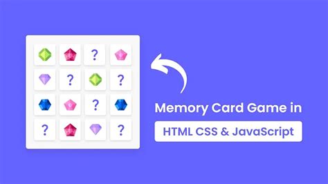 how to make a memory cards game in html5 css3 and javascript edopedia
