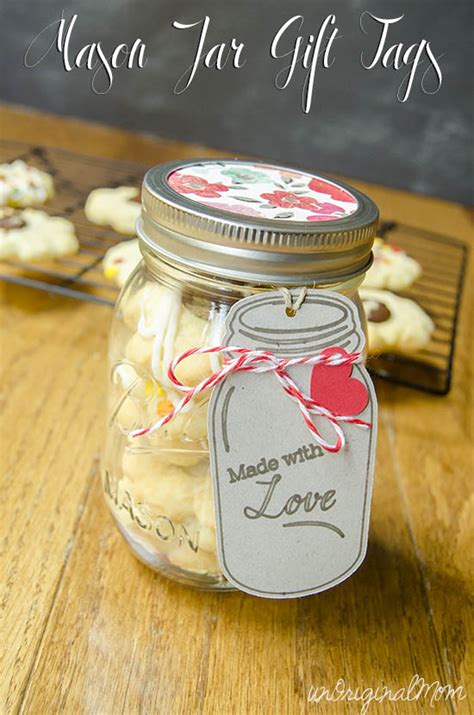 mason jar t tags with your silhouette unoriginal mom