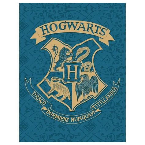 Plaid Polaire Harry Potter Bleu 130 X 170 Cm Couverture