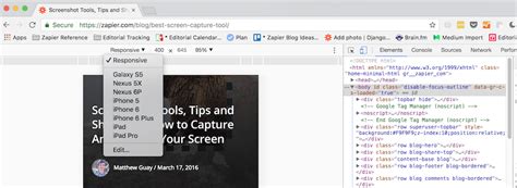 how to take a full page screenshot