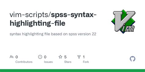 packages · vim scripts spss syntax highlighting file · github