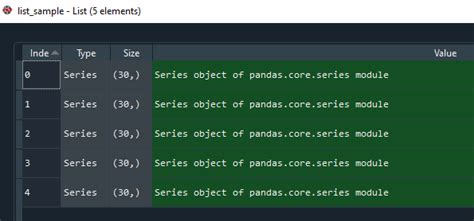 python creating separate dataframe for each series