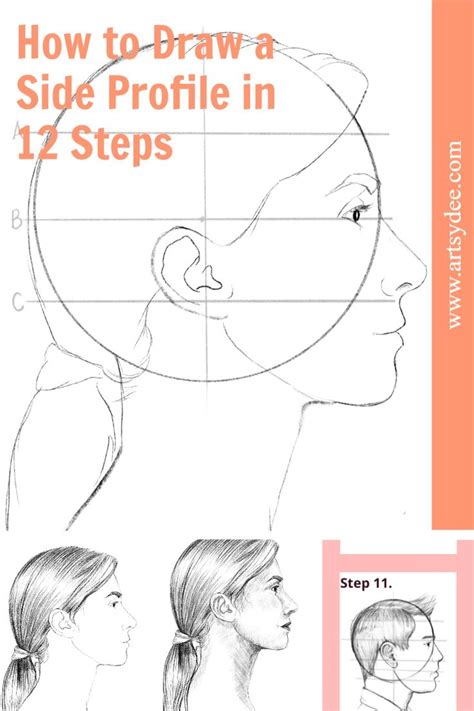 How To Draw A Side Profile In 12 Steps In 2023 Profile Drawing Face