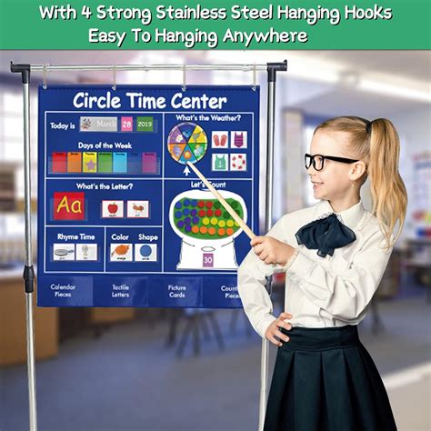 Buy Kikigoal Circle Time Center Classroom Pocket Chart Educational