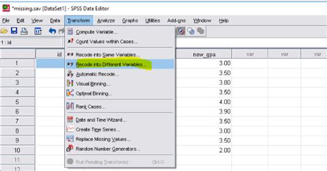 variable transformation recoding variables in spss data analysis part 8