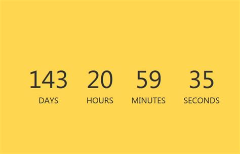 javascript simple countdown timer yscountdown js frontendscript