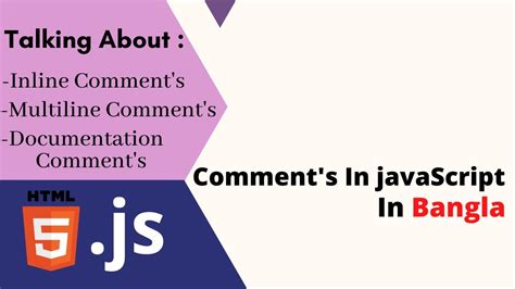 javascript bangla tutorial 03 comment s in js inline multiline