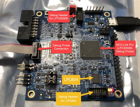 debugging the lpc804 on the mcu link pro with an external debug probe