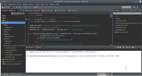 eclipse pydev virtualenv and graphical output of matplotlib on kde