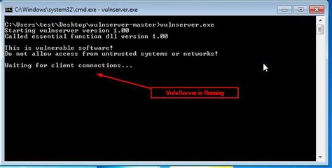 exploiting vanilla buffer overflow in vulnserver trun command