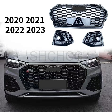 For Rsq5 Style Front Sports Hexagonal Mesh Honeycomb Cover Black Grill