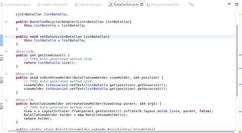 problema con recyclerview y lista en android stack overflow en español