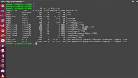 commands to check filesystem in linux ubuntu