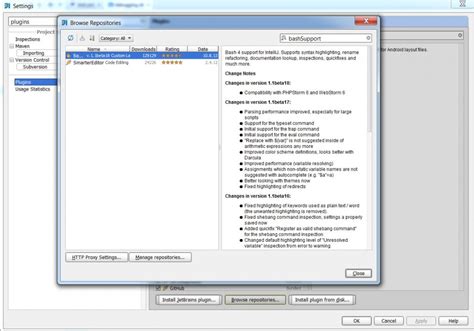 intellij idea support for bash scripting