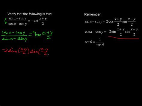 Various Trigonometric Identities Precalculus Tips Youtube
