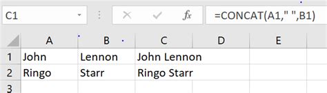 concat function in excel creative connections