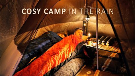 Cosy Camping In Rain Sun And Wind [ Relax Eat Sleep In Tipi Tent