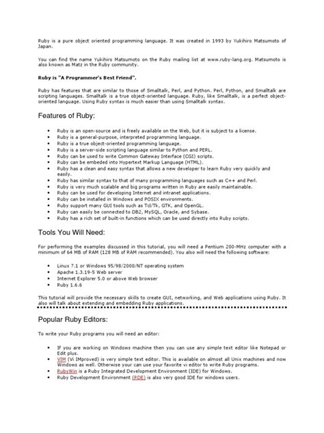 ruby is a pure object oriented programming language