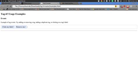 javascript using jquery tokeninput or tagit with django
