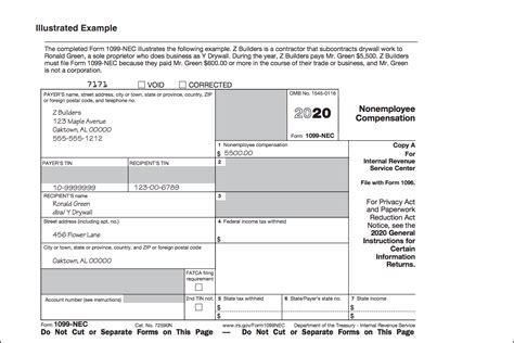 Printable 1099 Nec Form 2024