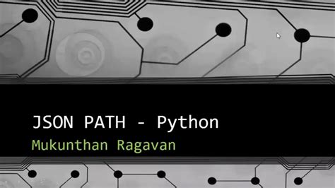 jsonpath in python youtube