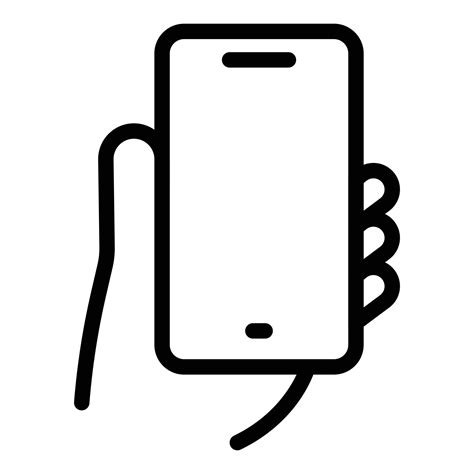 Hand Holding Phone Icon